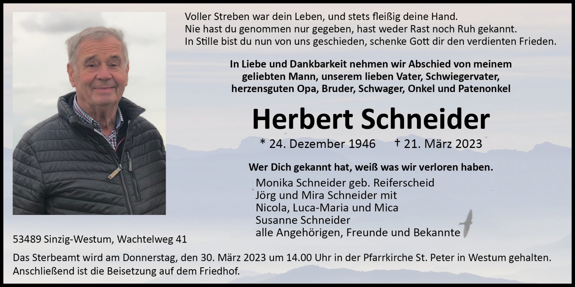 Wir nehmen Abschied - Baumaschinen Schneider GmbH